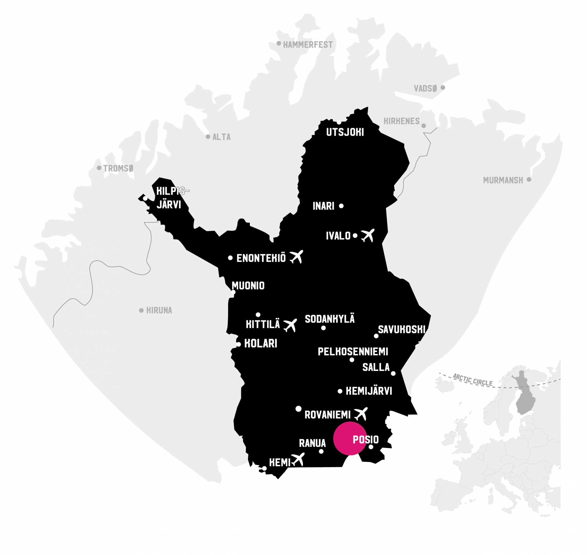 Film Location: Canyon & Frozen Waterfall in Posio | Film Lapland